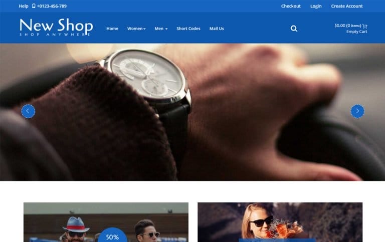 50+ Free Responsive HTML5 E-commerce Website Templates