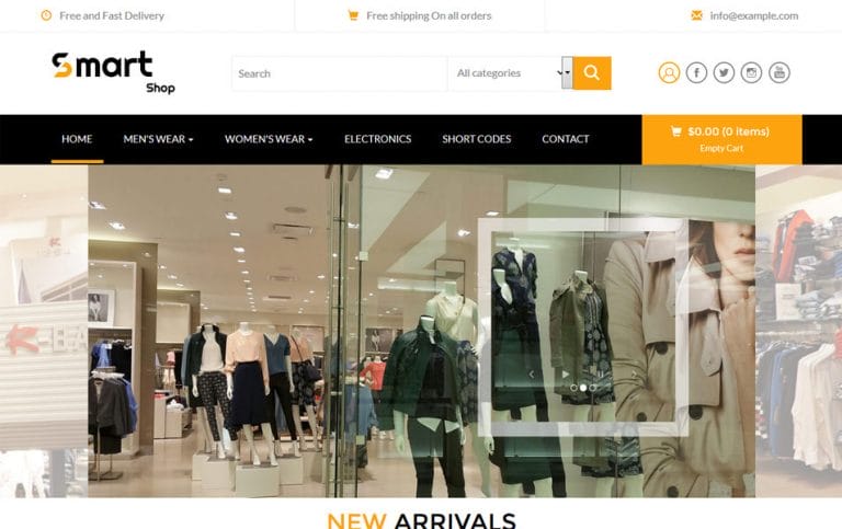 50+ Free Responsive HTML5 E-commerce Website Templates