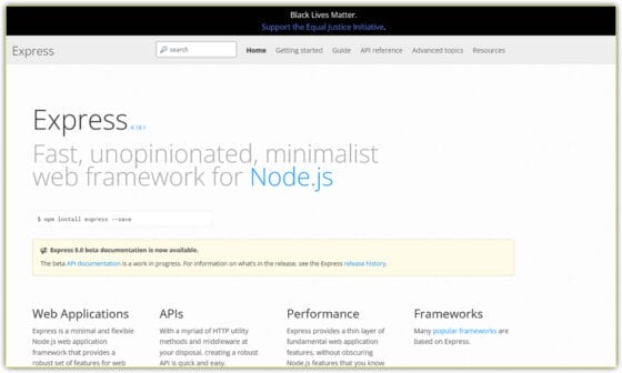 100+ Best Node.js Frameworks » CSS Author