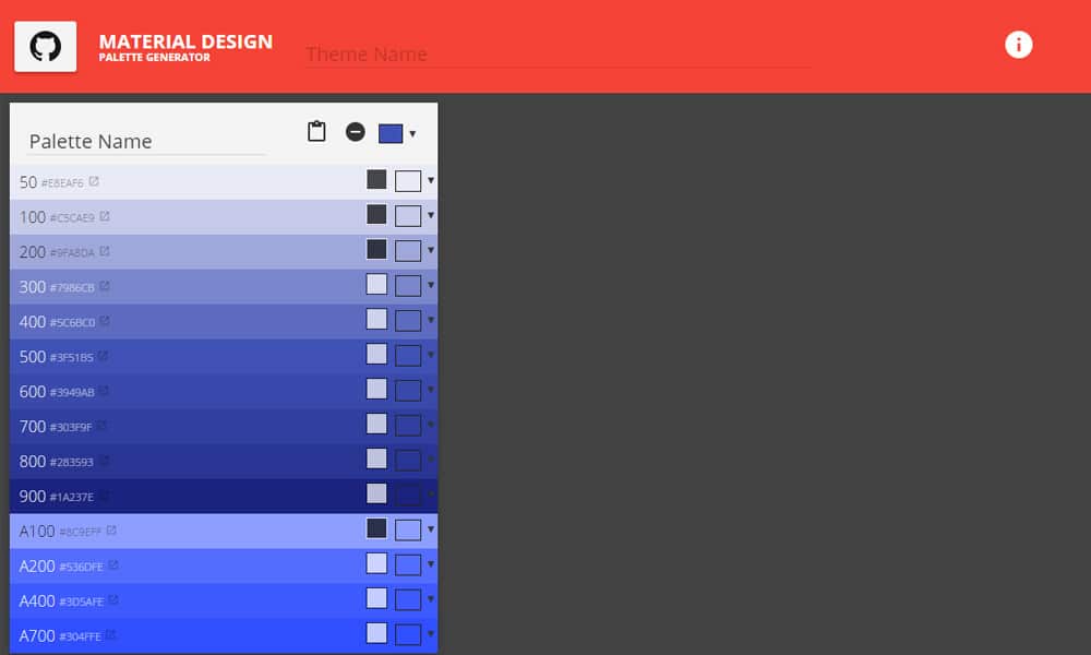 Tools For Generating Material Design Color Palettes » CSS Author