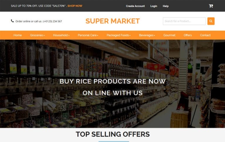 50+ Free Responsive HTML5 E-commerce Website Templates