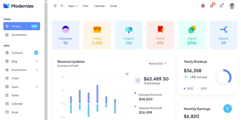 35+ Best Free Material Design Admin Templates » CSS Author