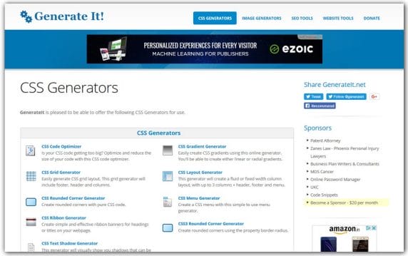The Ultimate Collection Of CSS Generators » CSS Author