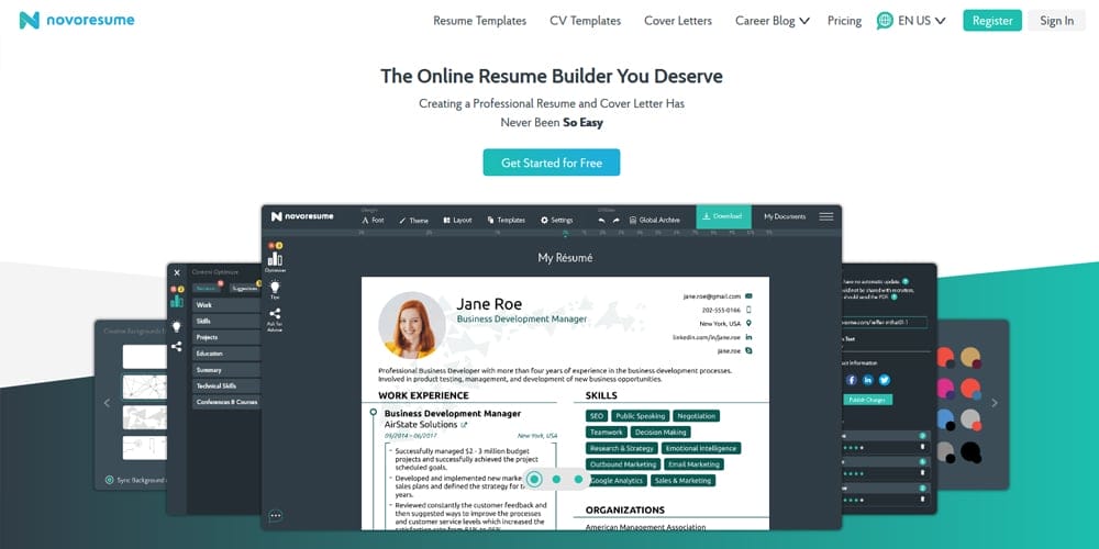 Best Online Resume Builders Free & Premium » CSS Author