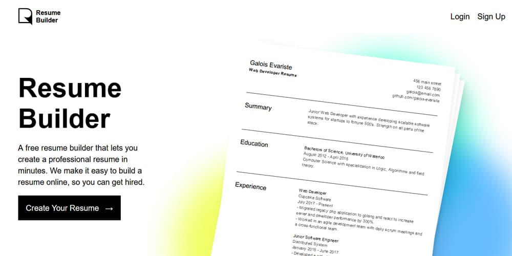 Best Online Resume Builders Free & Premium » CSS Author