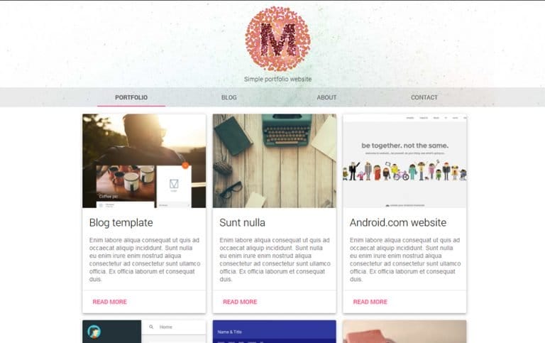 50+ Best Free Material Design HTML5 Templates » CSS Author