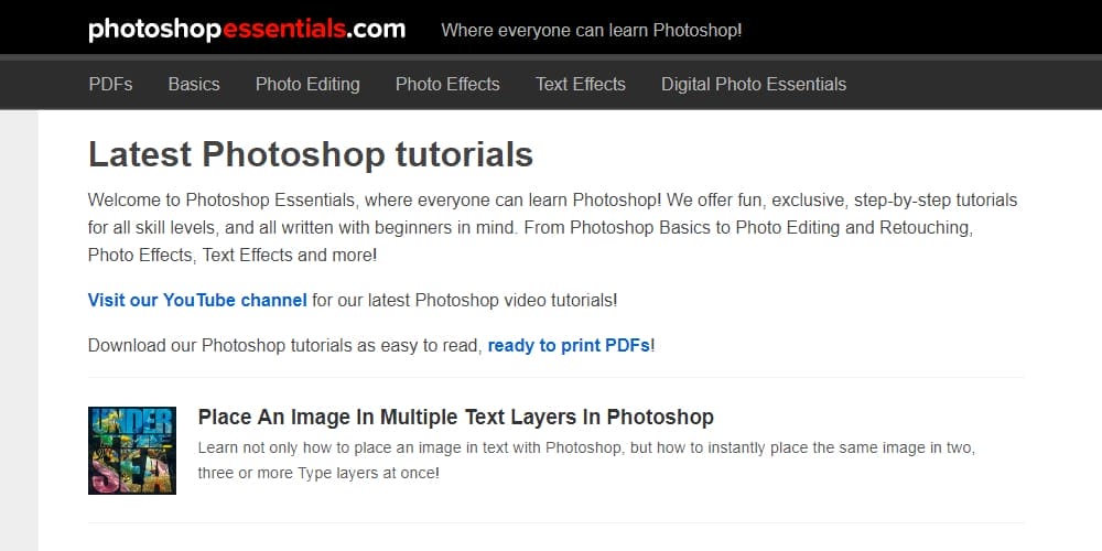 Best Places for Photoshop Tutorials » CSS Author