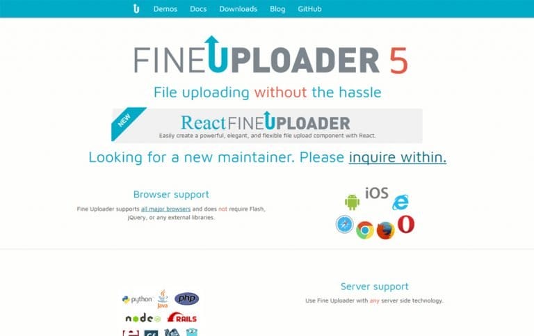 25 Best Javascript File Upload Library And Plugins Css Author 