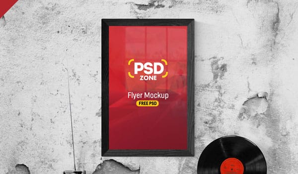 Flyer Poster Frame Mockup PSD » CSS Author