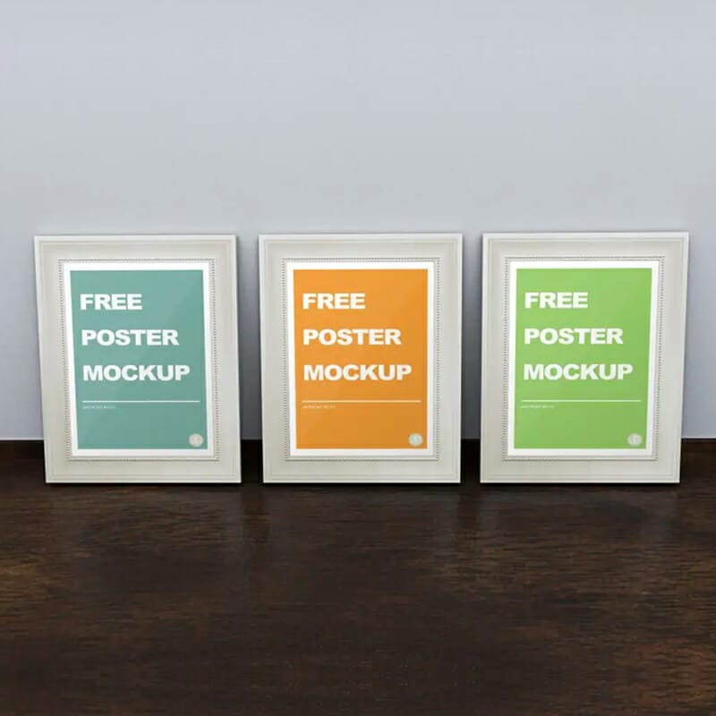 Free Realistic Poster Frame Mockup » CSS Author