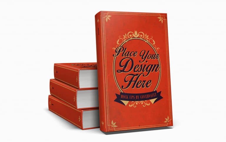 5 X 8 Stacked Hardcover Presentation PSD Mockup » CSS Author