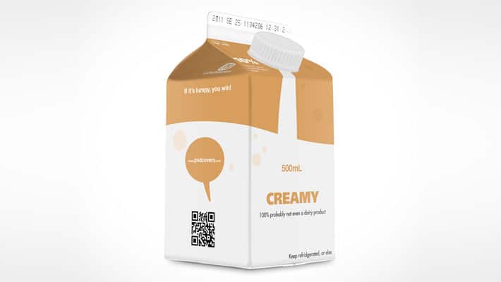 500mL Cardboard Carton Container Mockup » CSS Author