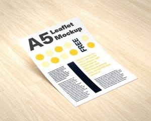 A5 Leaflet Mockup » CSS Author