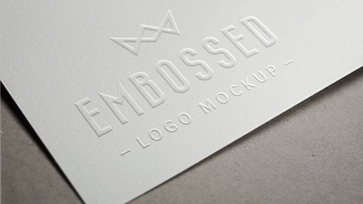 Embossed Paper Logo MockUp » CSS Author