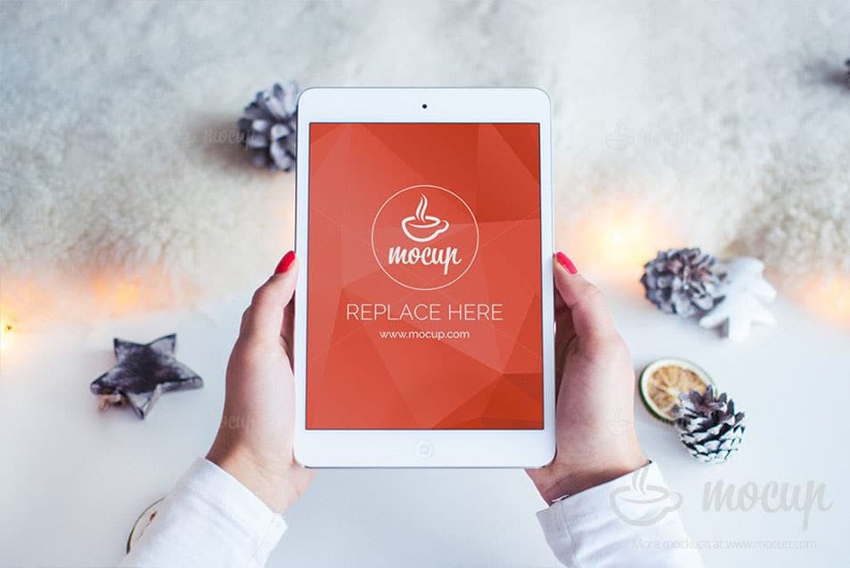 Free Mockup IPad White Christmas » CSS Author