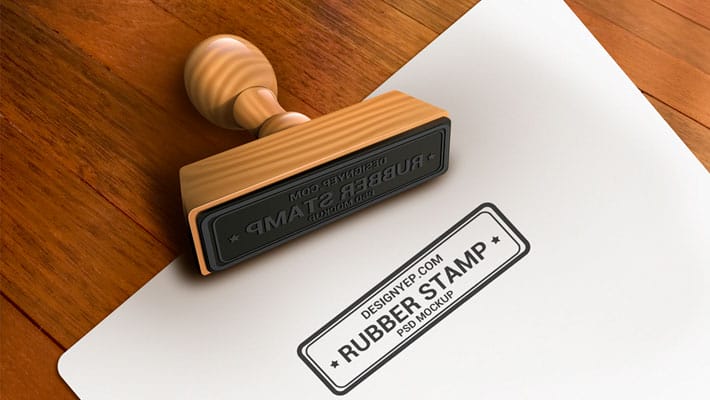 Free Rubber Stamp Mockup PSD » CSS Author