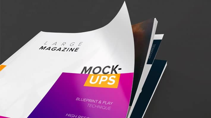 Large Magazine Cover Close Up View Mockup » CSS Author