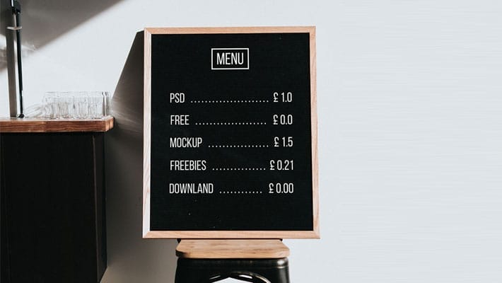 100+ Best Free Restaurant Menu Board Mockup Templates » CSS Author
