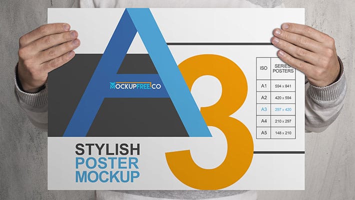 Poster Mockup PSD Template » CSS Author