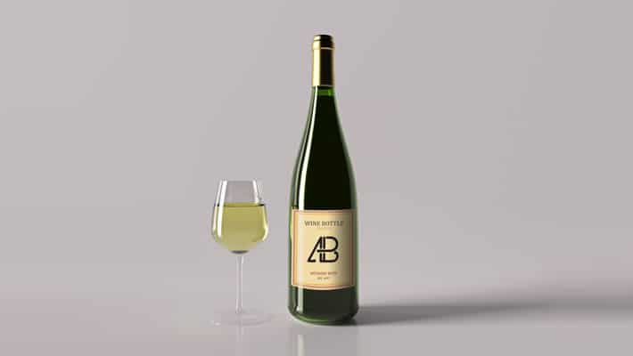 Realistic Wine Bottle Mockup Css Author