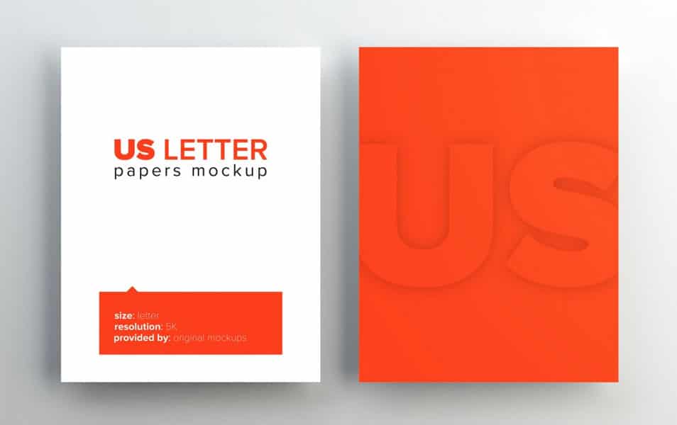 US Letter Papers Mockup » CSS Author