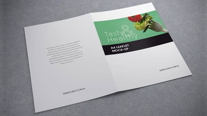 A4 Leaflet Mockup PSD » CSS Author