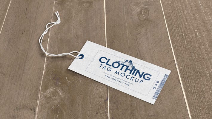 Customizable Free Clothing Tag Mockup PSD » CSS Author
