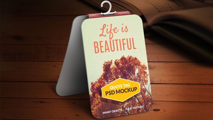 Cute Little Quote Tag Graphic PSD » CSS Author