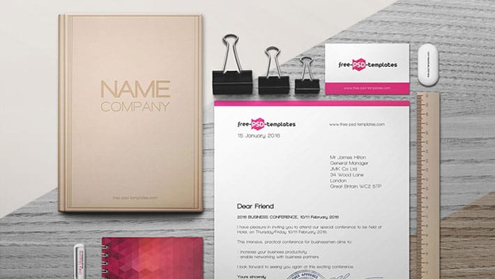 Free Branding Identity Mock-up In PSD » CSS Author