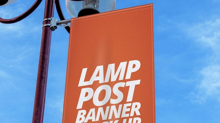 Free Lamp Post Banner Mockup PSD » CSS Author