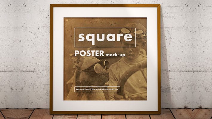 Free Square Poster Mockup » CSS Author
