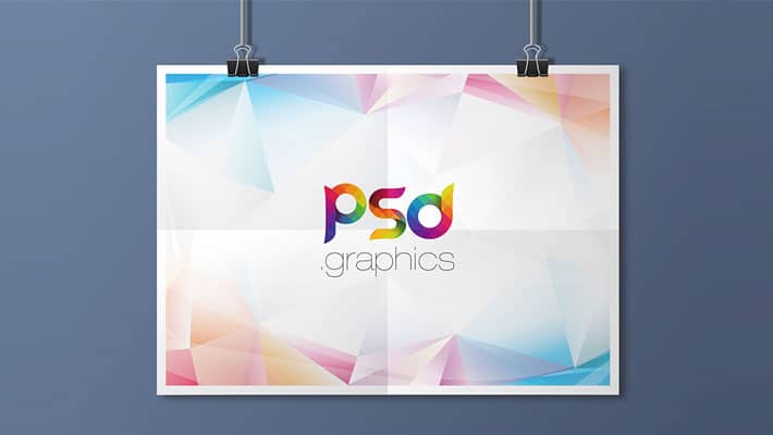 Hanging Landscape Poster Mockup Free PSD » CSS Author