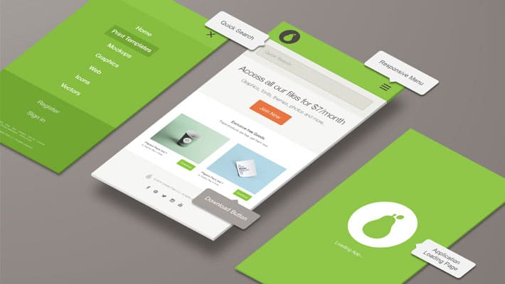 Perspective App Screen Mockup » CSS Author