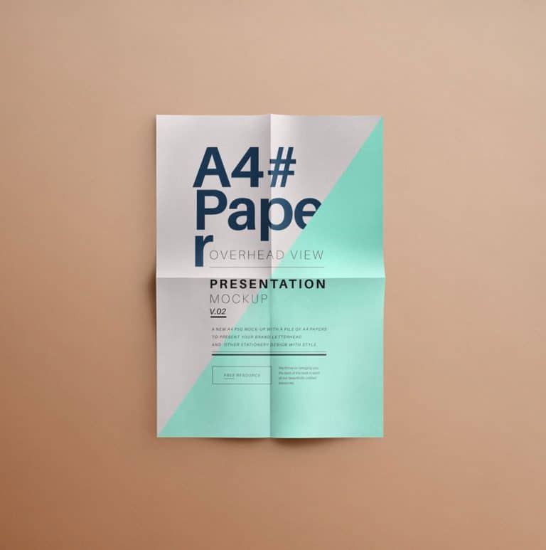 PSD A4 Overhead Paper Mock-Up » CSS Author