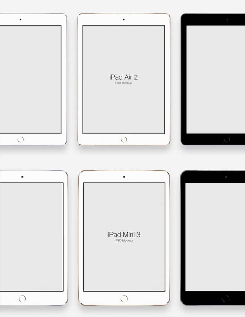 IPad Air 2 & IPad Mini 3 Mockups » CSS Author