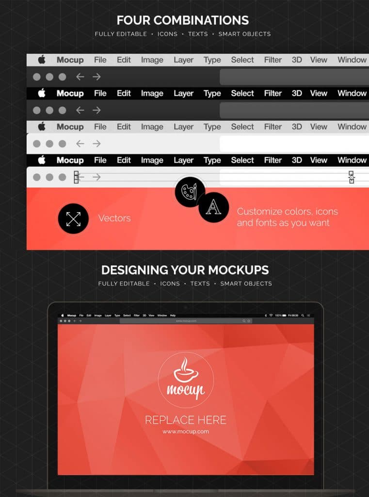 Free Menu Bar & Browser Mockup » CSS Author