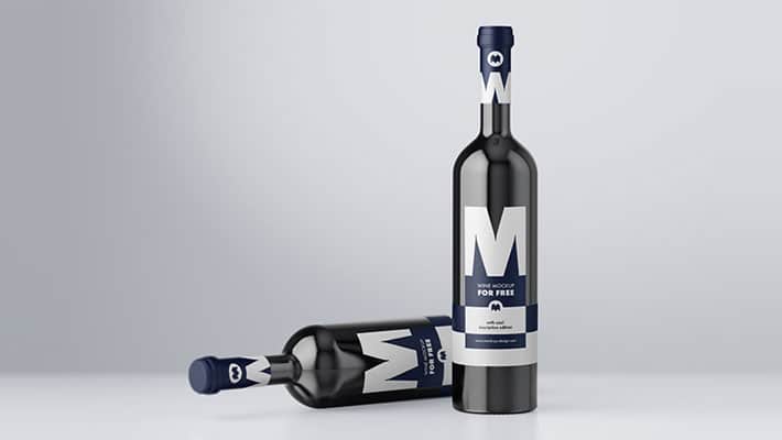 Free Wine Bottle Mockup Css Author