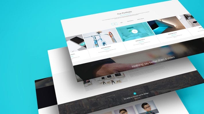 Multiple Web Screens Perspective PSD Mockup » CSS Author