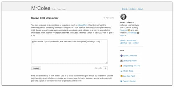10 Best Tools To Unminify CSS For Better Formatting » CSS Author