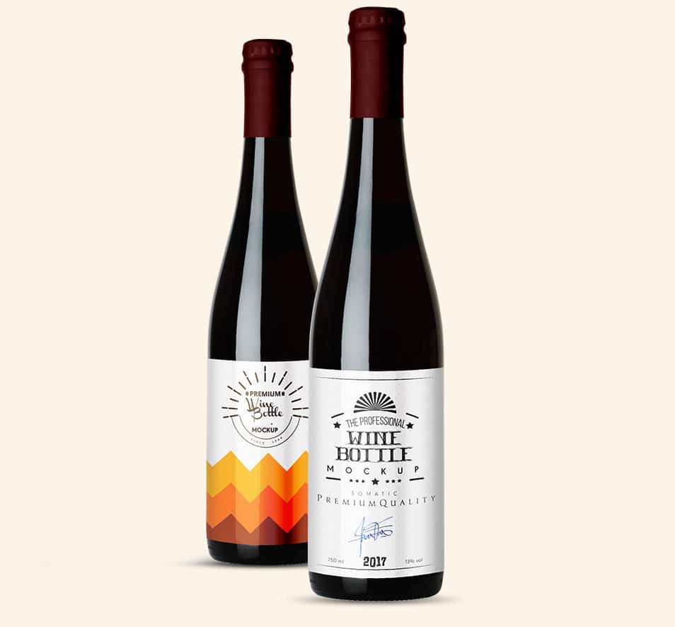Wine Bottle Packaging Mockup » CSS Author