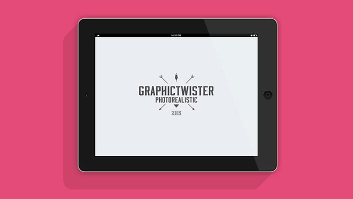 IPad Landscape Flat Mockup » CSS Author