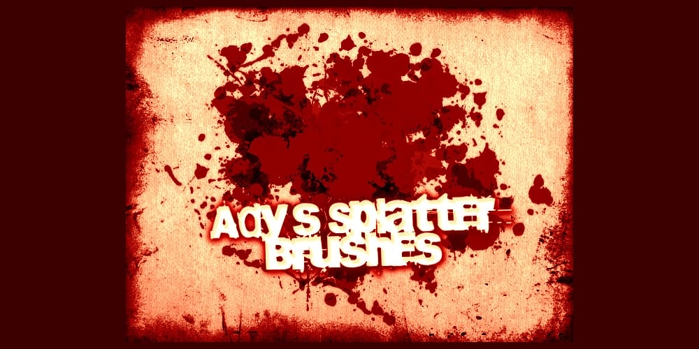 High Resolution Photoshop Splatter Brushes Free Download
