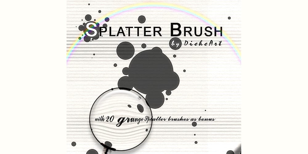 High Resolution Photoshop Splatter Brushes Free Download