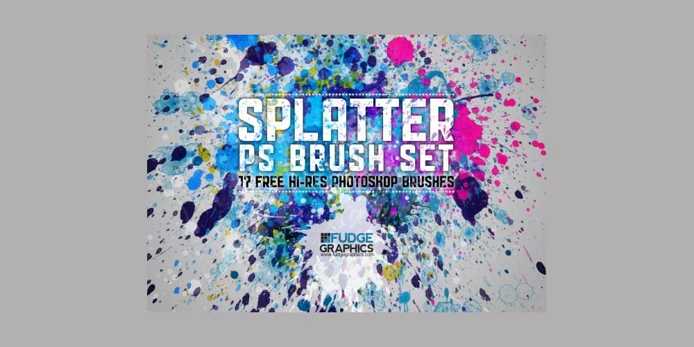 High Resolution Photoshop Splatter Brushes Free Download