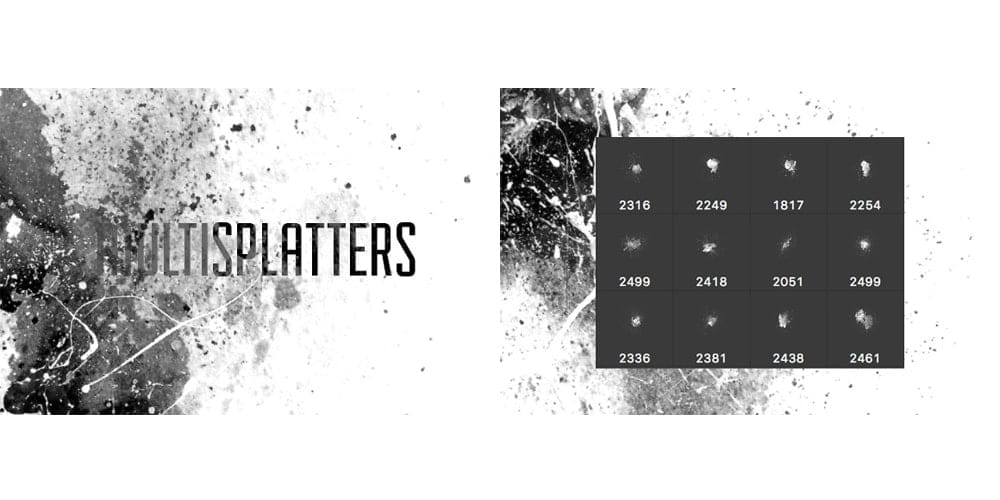 High Resolution Photoshop Splatter Brushes Free Download