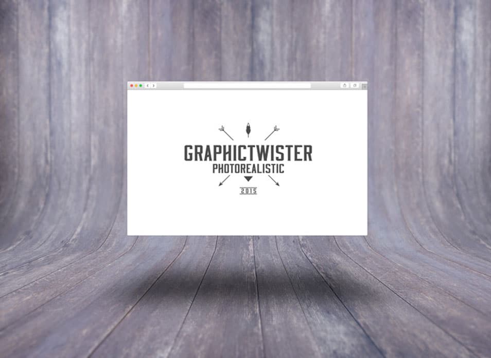 Safari Browser Template On Wooden Background » CSS Author