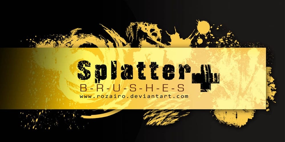 High Resolution Photoshop Splatter Brushes Free Download