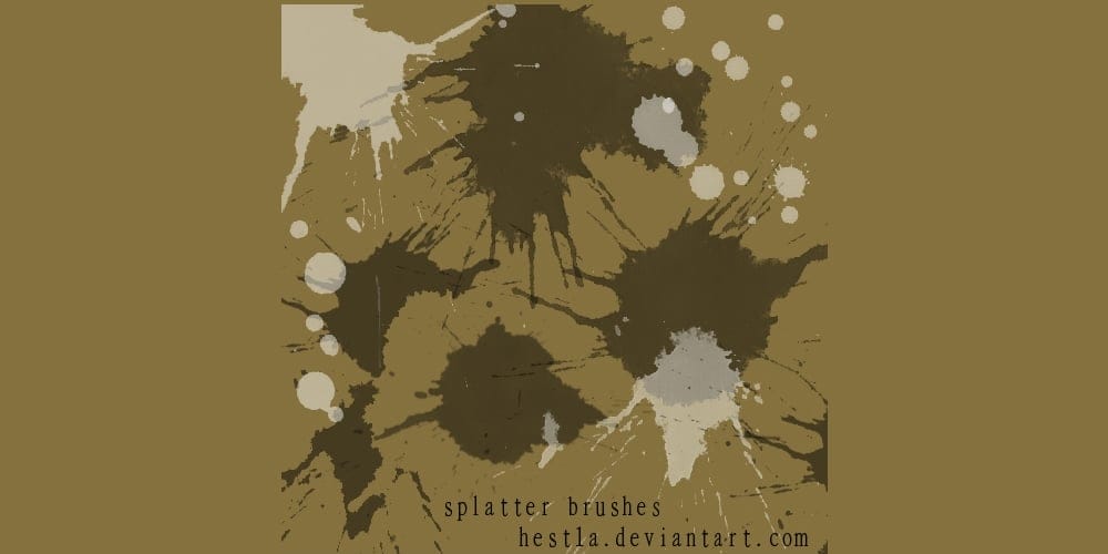 High Resolution Photoshop Splatter Brushes Free Download