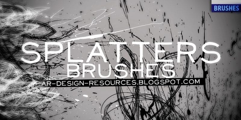 High Resolution Photoshop Splatter Brushes Free Download