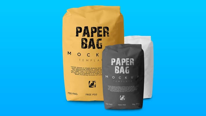 Paper Sack Bag Mockup » CSS Author